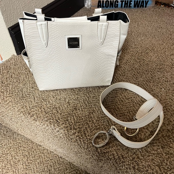 Miche | Bags | Miche White Textured Cover Demi Size | Poshmark